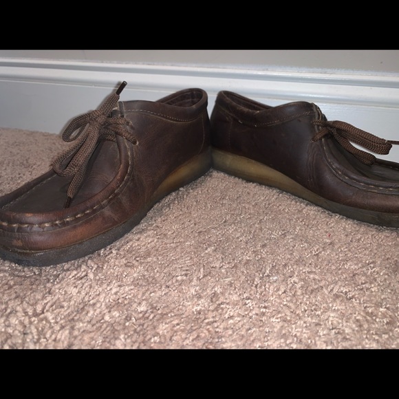 Clarks | Shoes | Dark Brown Leather Wallabees | Poshmark